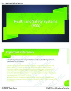 HSS – Health and Safety Systems | CRSP CRST - Exam Preparation, Guides, and Answers to the CRSP ...